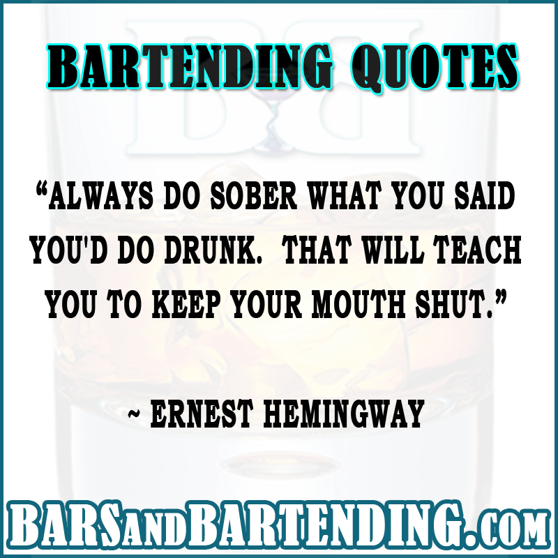 Funny Drinking Quotes, Alcohol Quotes, Beer Quotes & Bartending Quotes